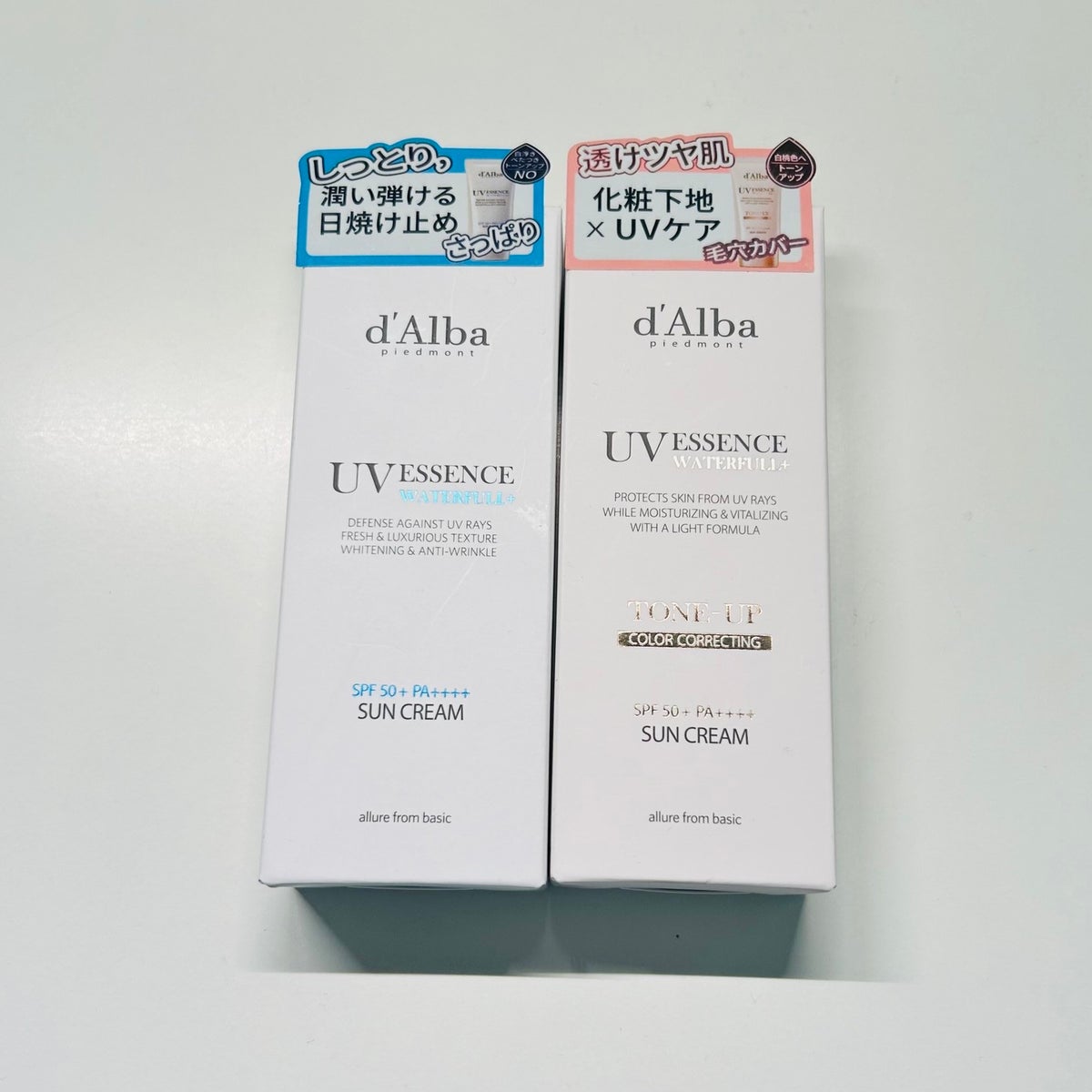 ダルバの日焼け止め・uvケア ダルバ ウォータフル エッセンス サンクリーム他、1商品を使った口コミ Dalba ウォータフル エッセンス