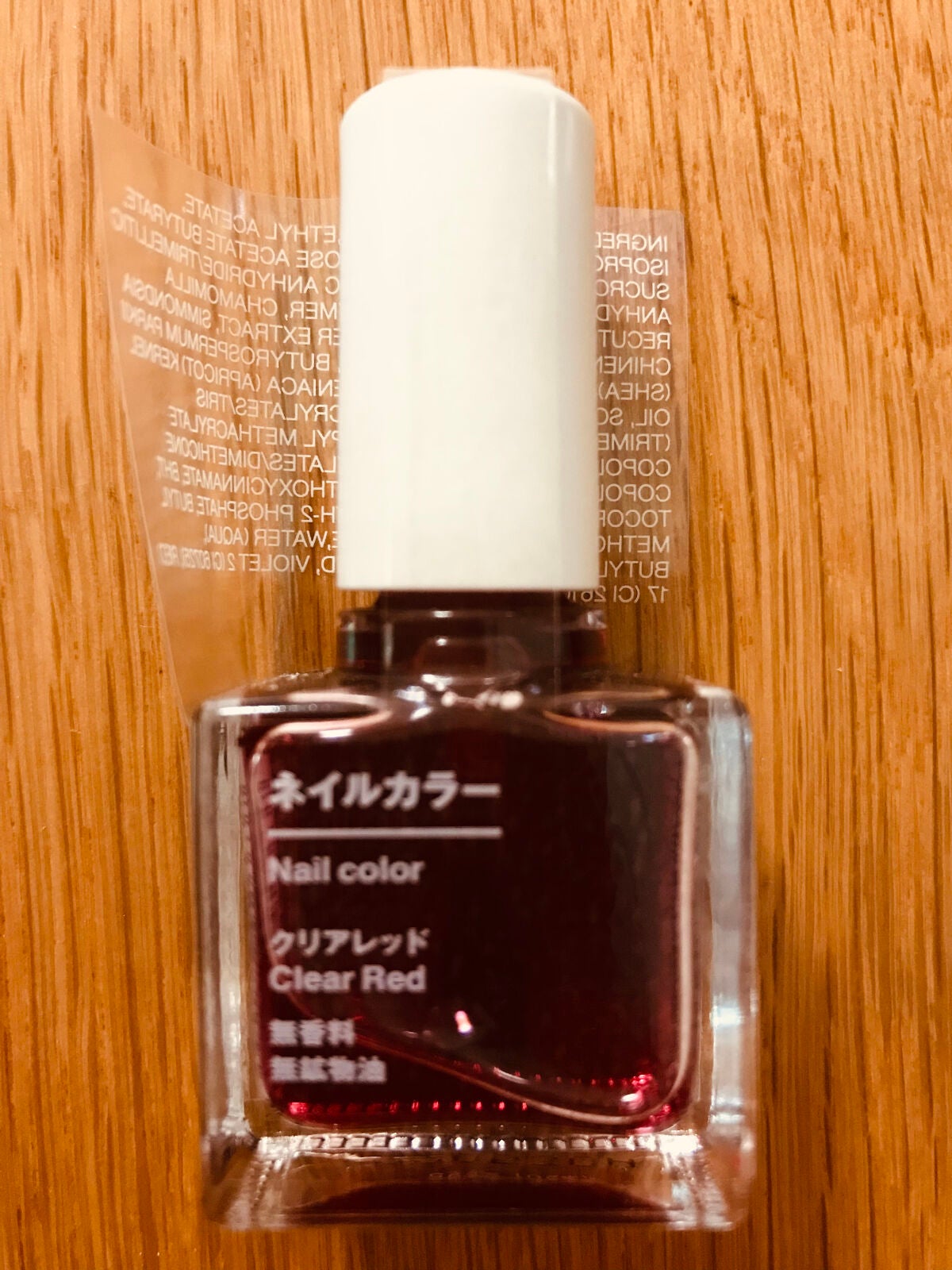 ネイルカラー|無印良品の口コミ 無印良品 ネイルカラー クリアレッド By ゆめっぽ20代後半 Lips