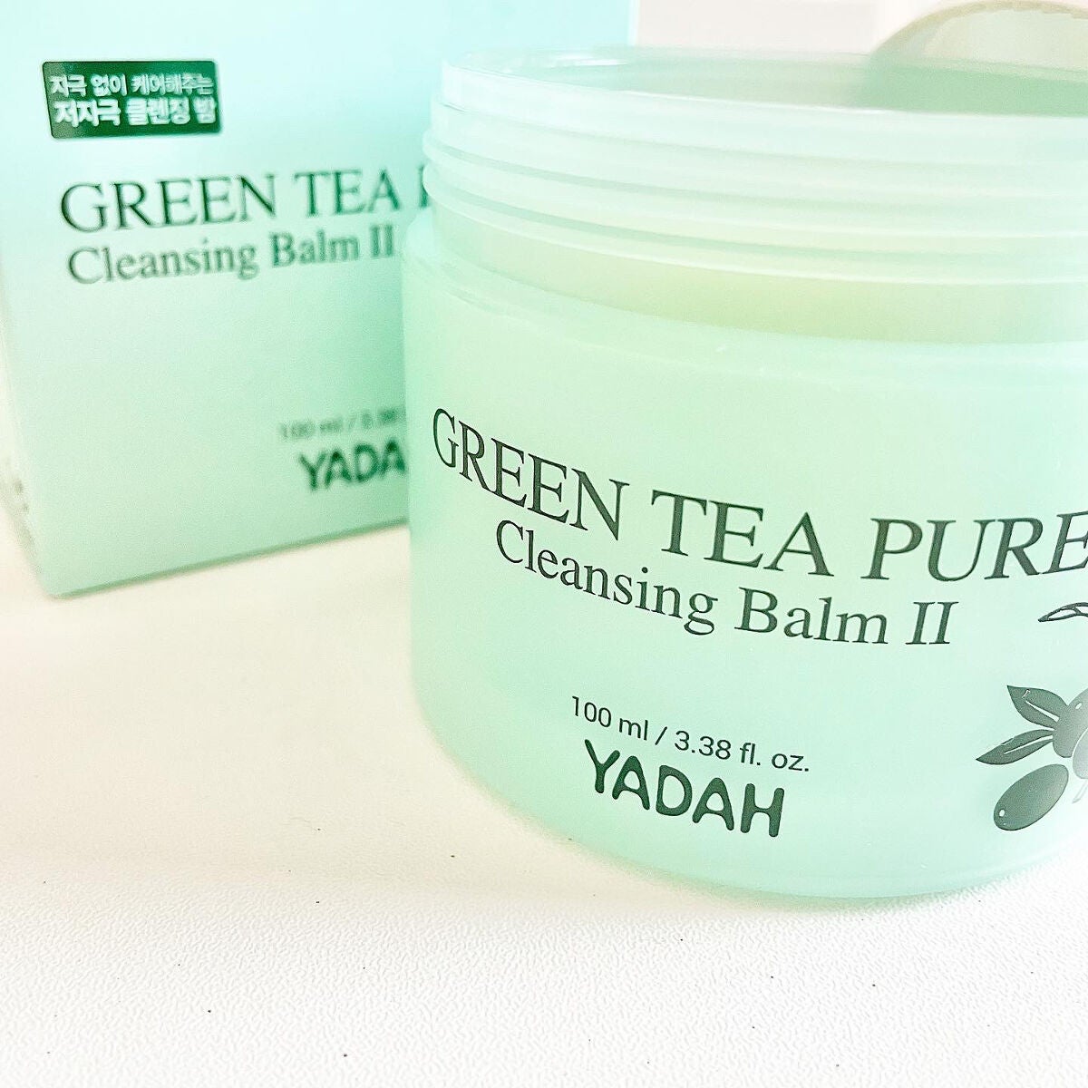 グリーンティーピュアクレンジングバーム2|yadahの口コミ 敏感肌におすすめのクレンジングバーム!yadah 】green Tea