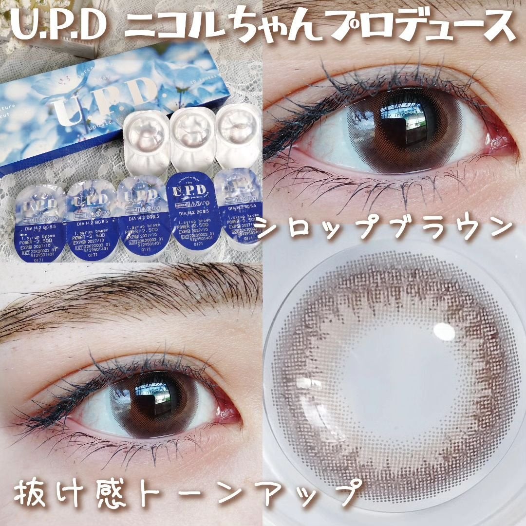 Upd|updのカラコンレポ・着画口コミ 藤田ニコルさんのプロデュースカラコン💐 By ぎんむぎ投稿ある方フォロバ💐混合肌