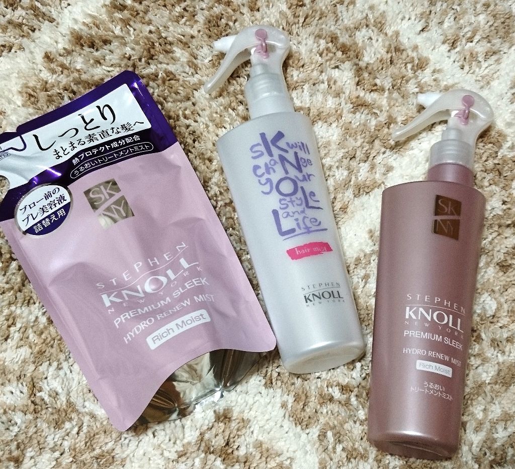 【限定ヘアスプレー・ヘアミスト】プレミアムスリーク ハイドロリニュー ミスト リッチモイストしっとりタイプ|スティーブンノル ニューヨーク
