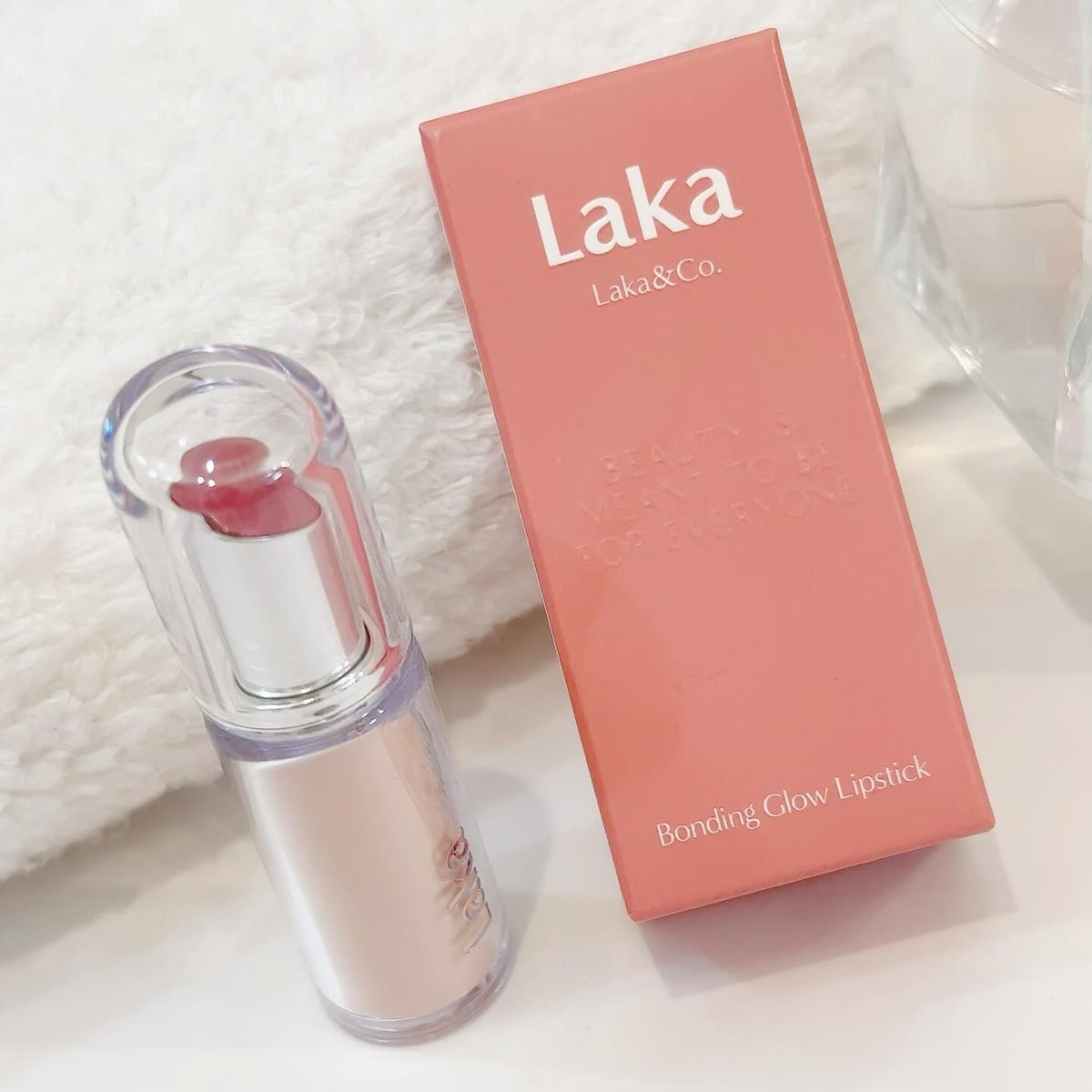 ボンディンググロウリップスティック|lakaは落ちないのか?色持ちに関する口コミ Laka ボンディンググロウリップスティック By ちー