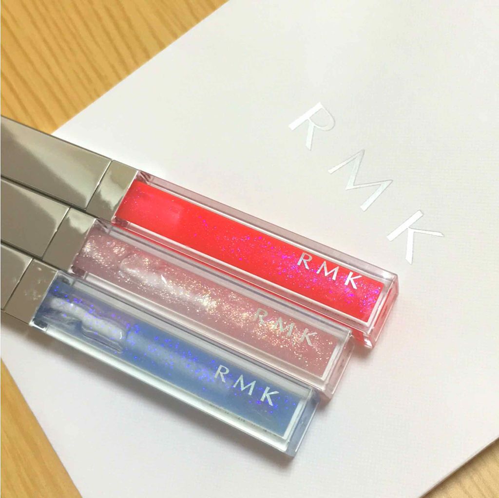 【限定リップグロス】rmk リップジェリーグロス|rmkの口コミ 色番は上からex01、ex02、03です。 By ゆゆい乾燥肌20代