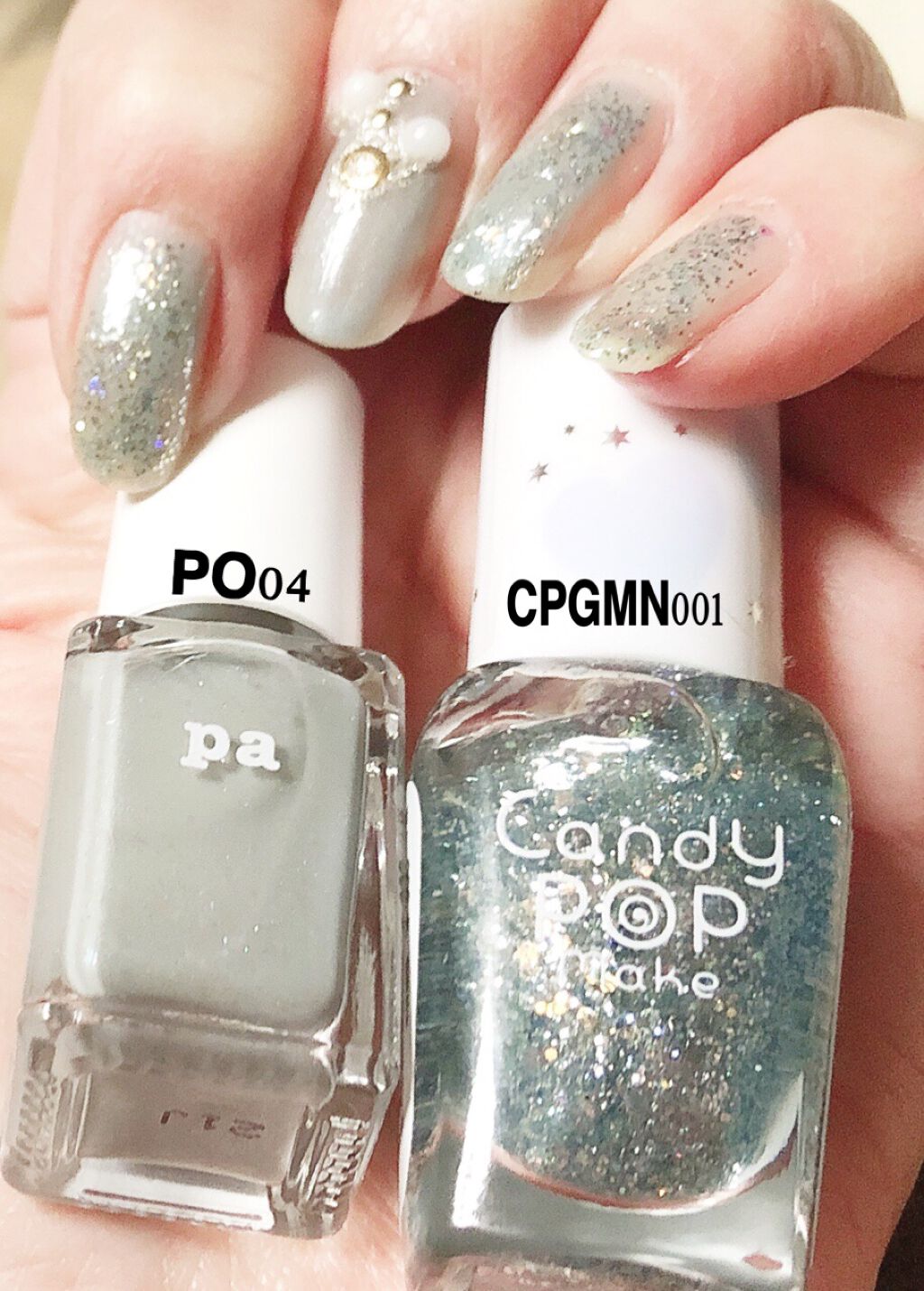 Pa Nail Collective・candy Popのマニキュアを使った口コミ 今日のネイル💅★ シルバーカラーに By 柴犬のママ