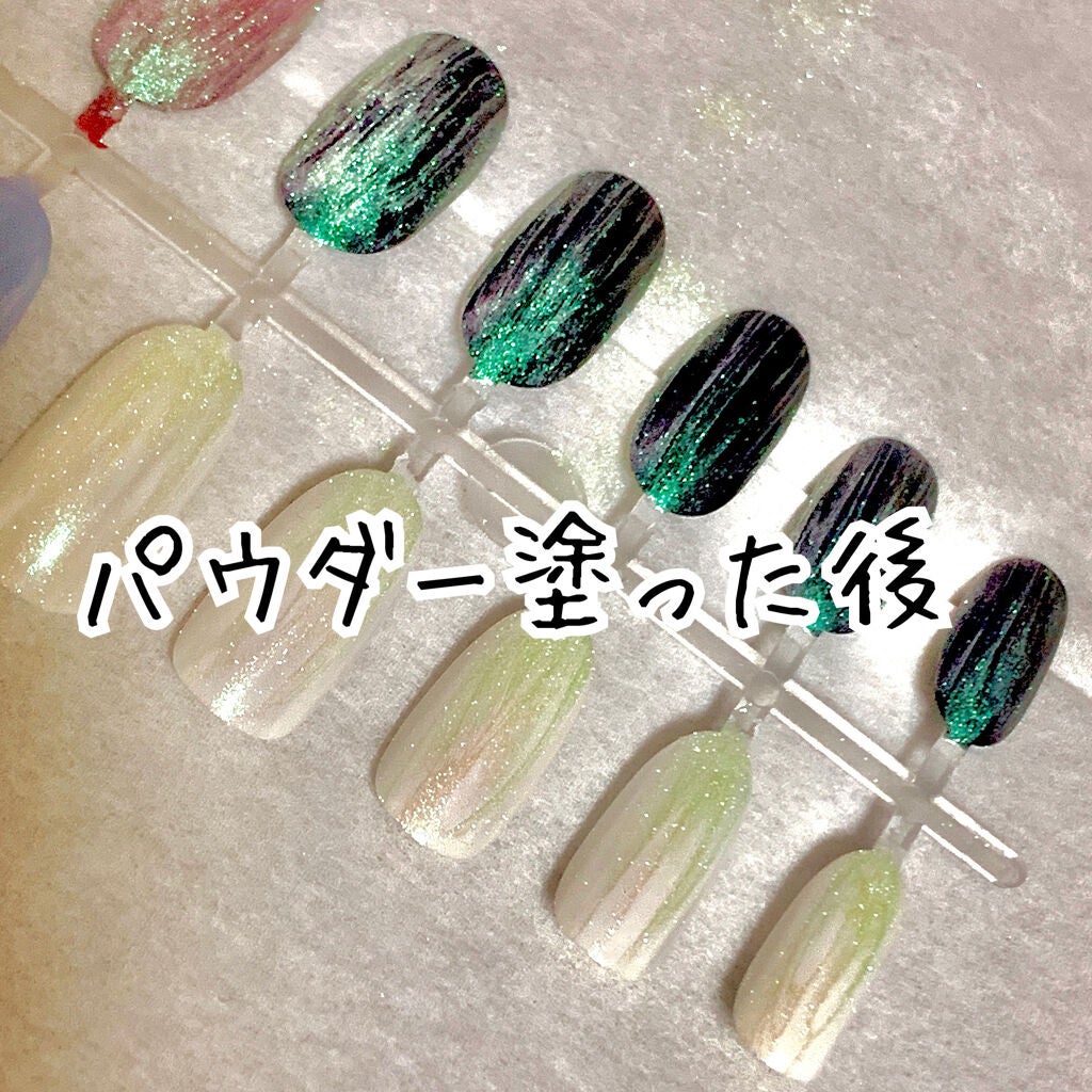 ミラーネイルパウダー|daisoの口コミ 超優秀!100均で買えるおすすめネイルシール! Meroです🧸🖤 今回は 簡単なのに上級者