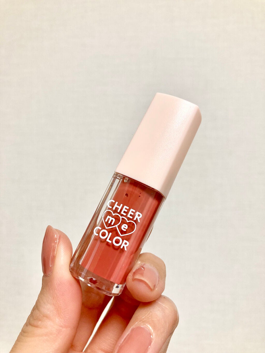 Cheer Me Color リップティント|セリアの口コミ 超優秀!100均で買えるおすすめ口紅!イエベ🌸🍁向きの黄みピンクが 100円