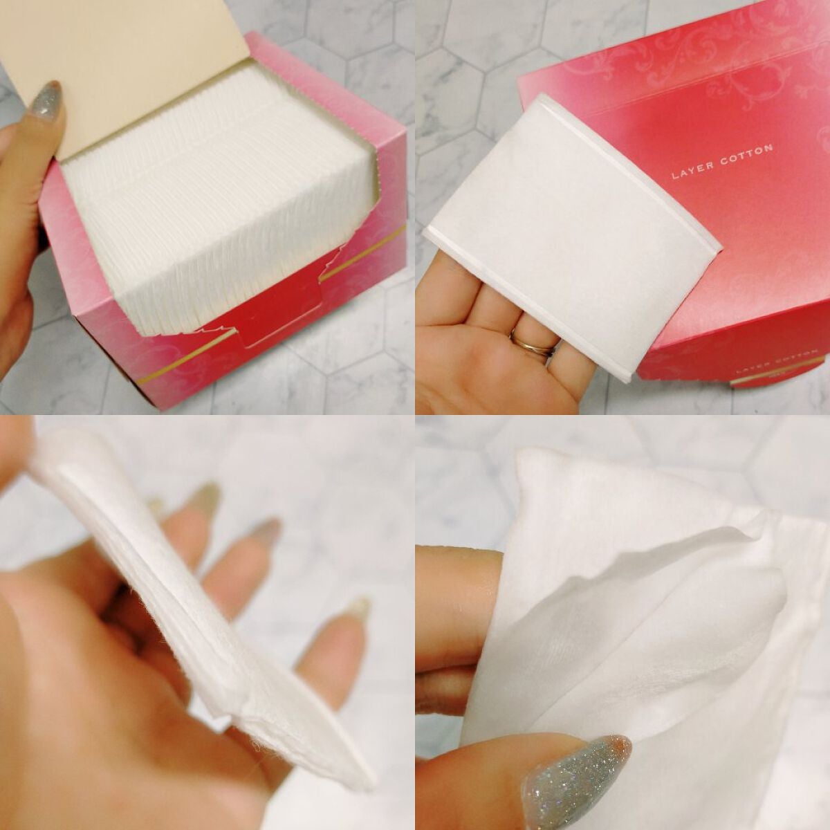 めくるコットン大きめサイズ|コットン・ラボの口コミ パッティングの後にめくってパック。 6×8 By みこわりこ混合肌30代後半