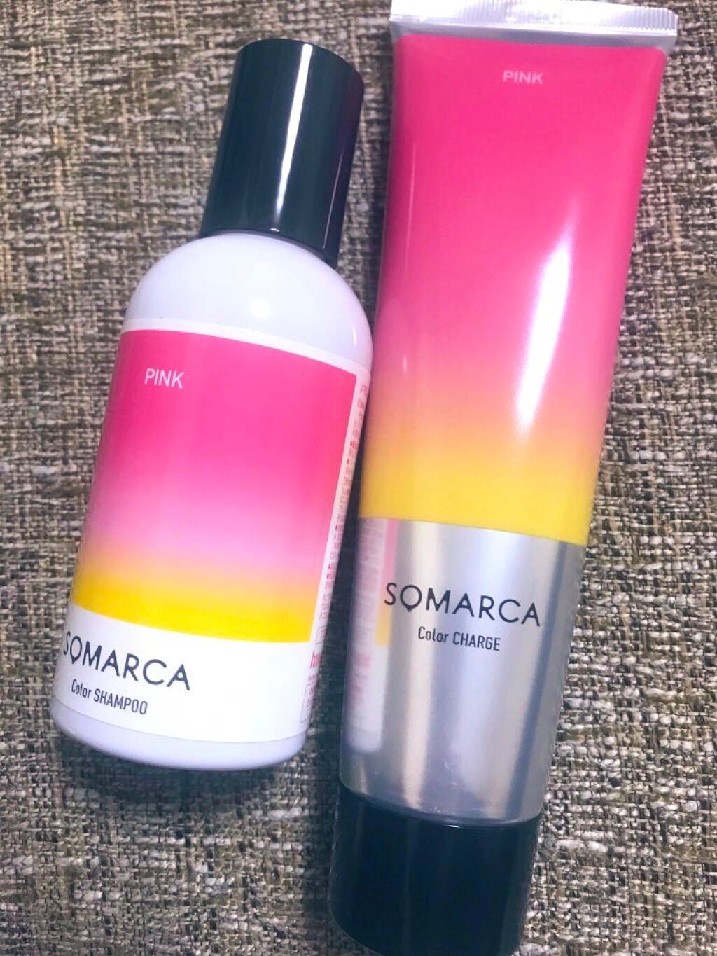 カラーシャンプー/チャージ|somarcaの効果に関する口コミ「ソマルカ の ピンクシャンプー と ピンクトリートメント 」 By