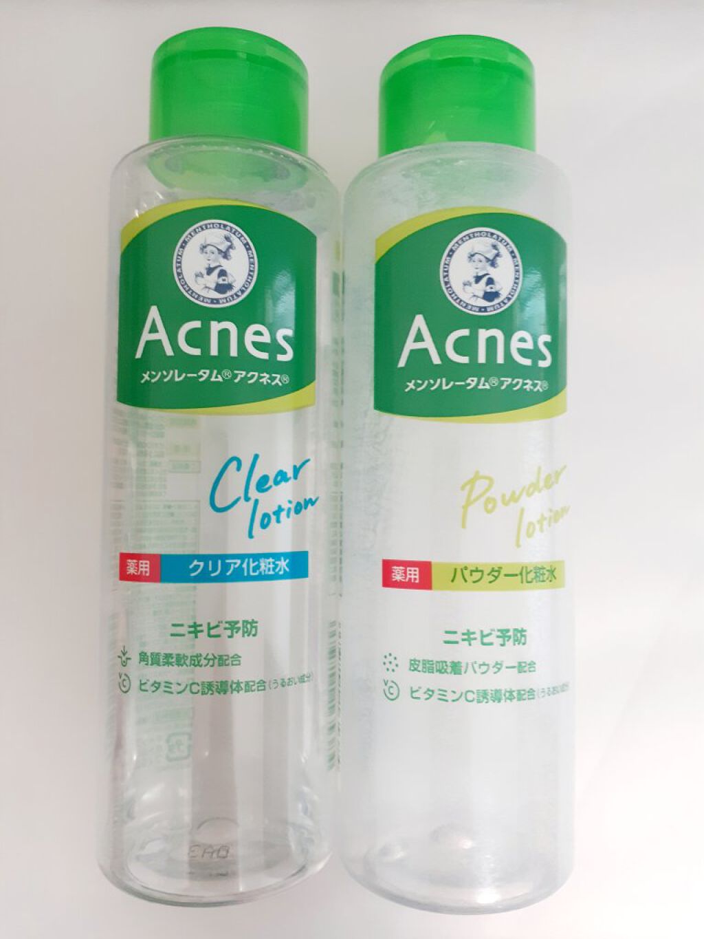 メンソレータム アクネスの化粧水 薬用パウダー化粧水&薬用クリア化粧水を使った口コミ 今回は、 メンソレータムアクネスの By ネコmimi