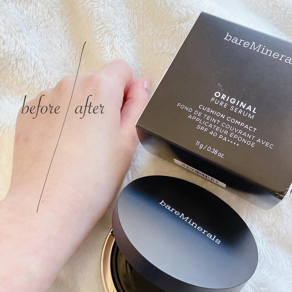 オリジナル ピュア セラム カバーアップ クッション|baremineralsの使い方を徹底解説 ベアミネラル オリジナル ピュア セラム