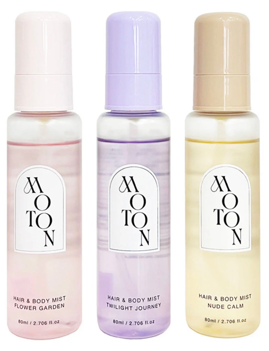 Motonの香水レディース Moton ヘアandボディミスト フラワーガーデン他、2商品を使った口コミ Moton ヘア&ボディミスト