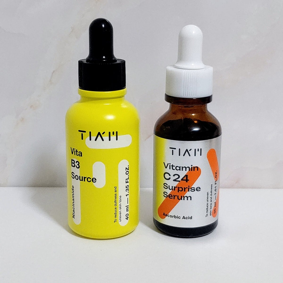 【tiamの美容液を徹底比較】ビタb3ソース&ビタミンc24サプライズセラムを比べてみました! Tiam ビタミンb3 And C 美容液 By