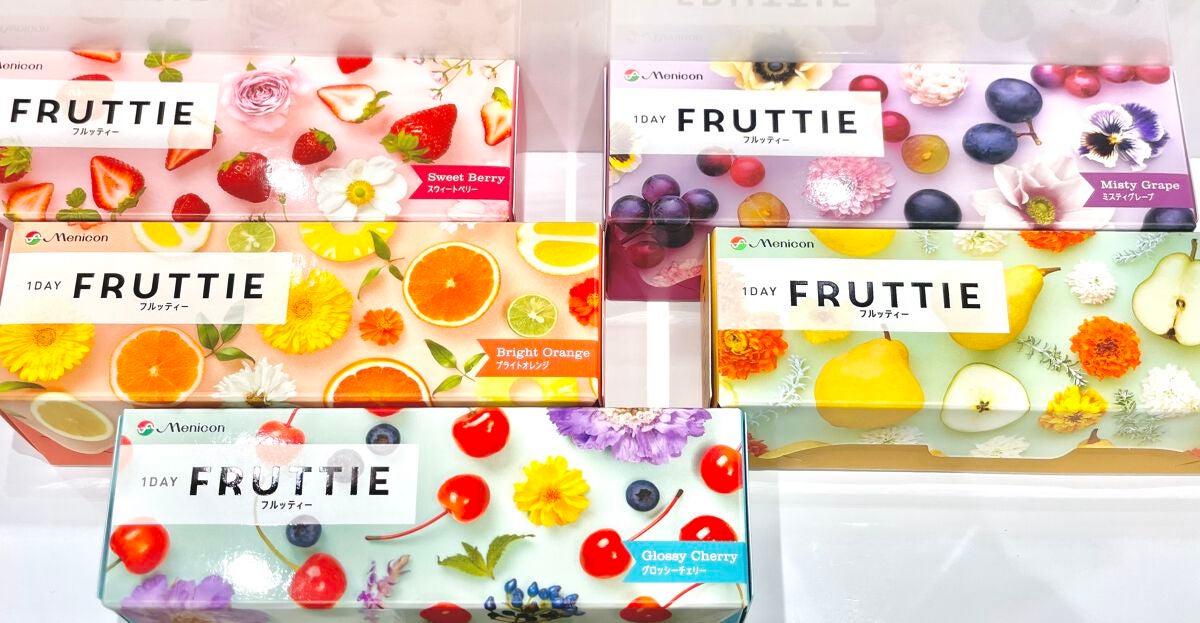 Fruttieワンデー|メニコンのカラコンレポ・着画口コミ メニコン 1day Fruttie フルッティー 全5色レポ By もる乾燥