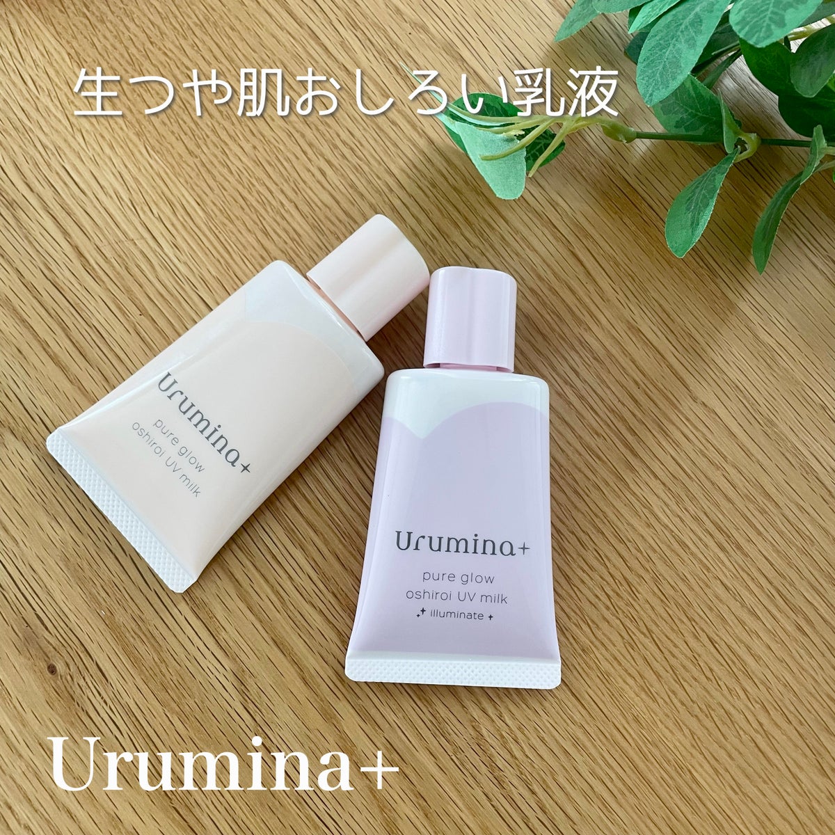 ウルミナプラスの乳液 生つや肌おしろい乳液&生つや肌おしろい乳液 イルミネイトを使った口コミ • すっぴんをきれいにみせる 生つや肌おしろい