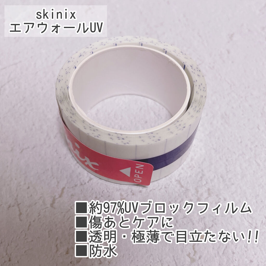 skinix エアウォールUV 約97% UVブロック フィルム 19mm×3m 1巻 シミ取り ほくろ除去後のケアに 貼る 日焼け止め 防水 テープ 安全Shopping