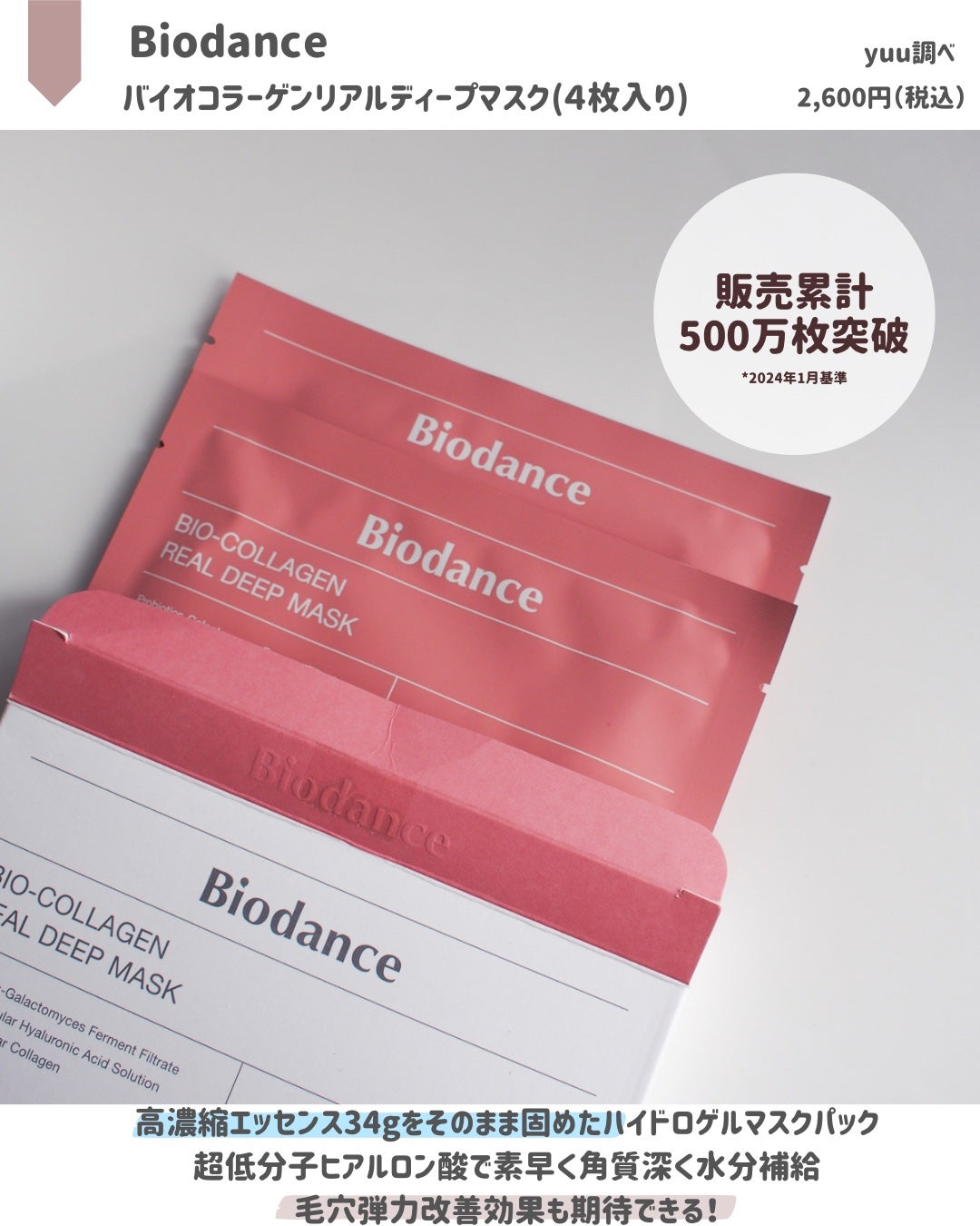 バイオコラーゲンリアルディープマスク|biodanceの口コミ 乾燥気になる?透明に変わる!!コラーゲンパック By 𝗒𝗎𝗎 混合