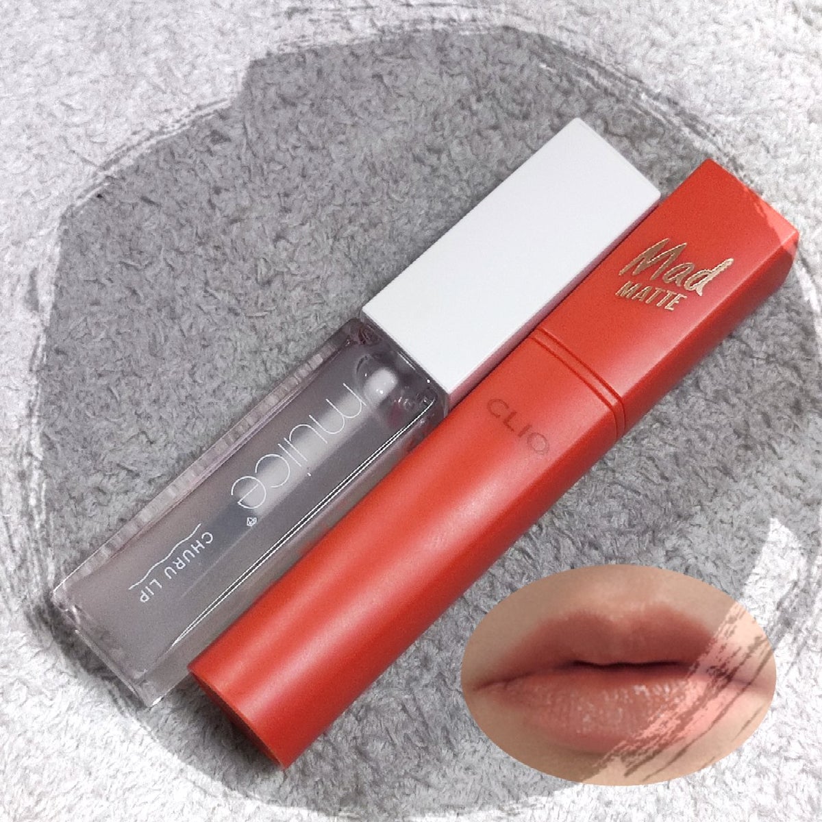 Clio・muiceの口紅・グロス・リップライナーを使った口コミ 本日のリップ Muiceちゅるリップランパー01デイリーピュア By