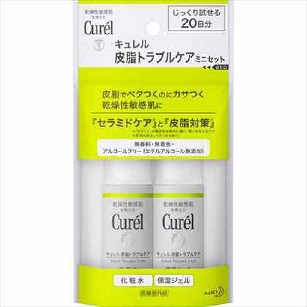 キュレルの化粧水 皮脂トラブルケア 保湿ジェル&皮脂トラブルケア 化粧水を使った口コミ キュレルの皮脂トラブルケアの感想です! By ばなな