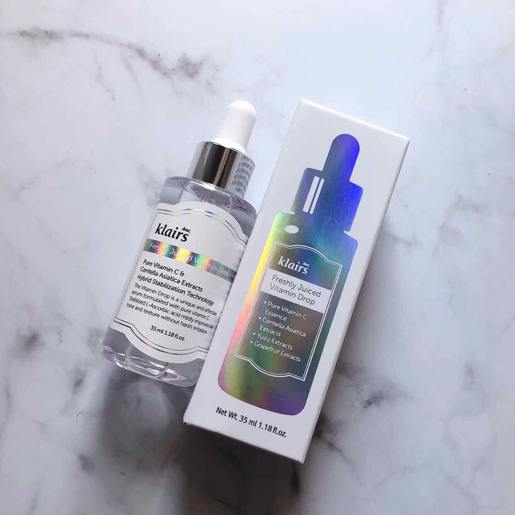 フレッシュリージュースドビタミンドロップ35ml|klairsの効果に関する口コミ エイジングケアにおすすめの美容液!klairs