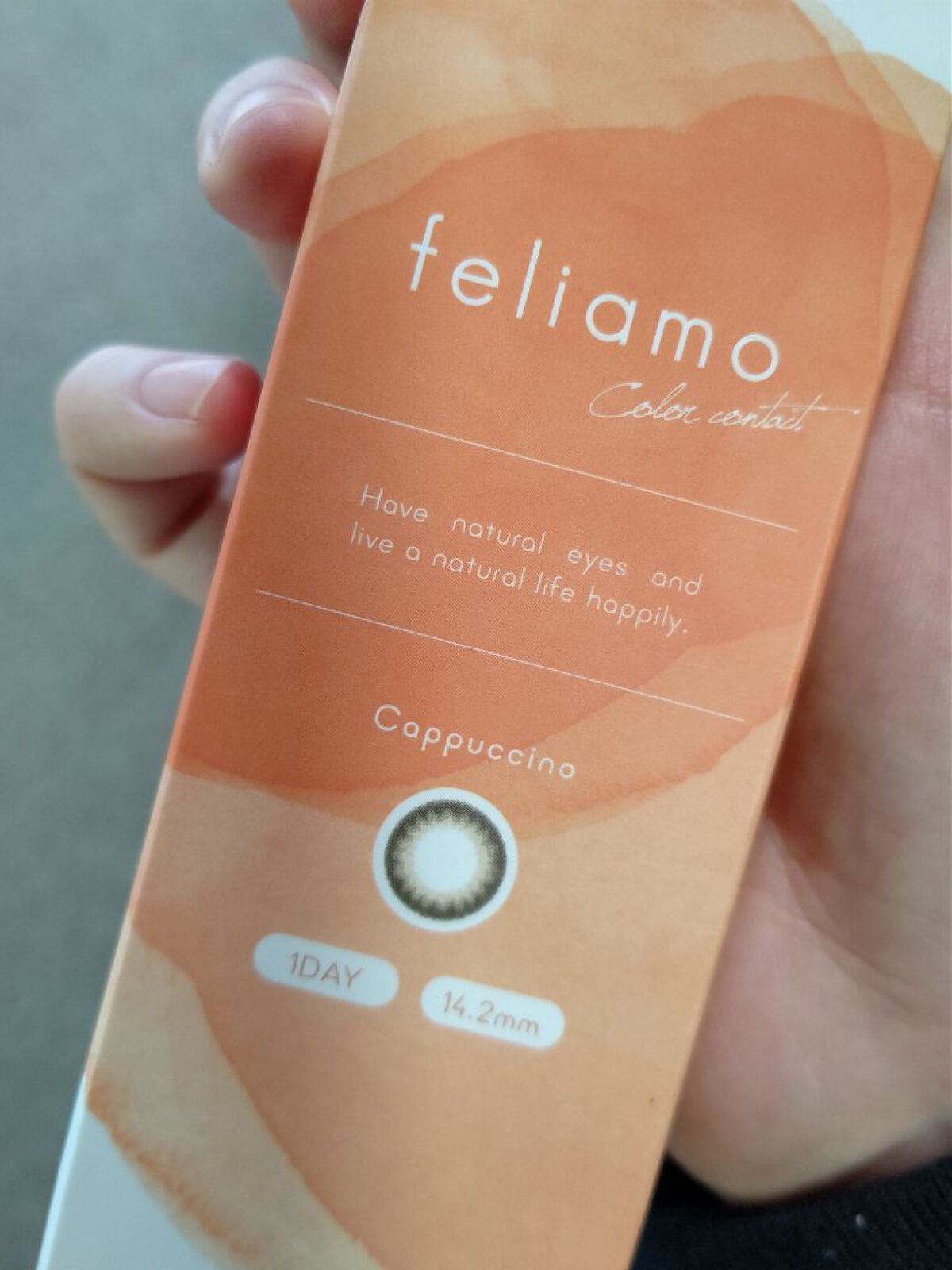 Feliamo 1day|feliamoのカラコンレポ・着画口コミ 🐈フェリアモ Feliamo 1day カプチーノ 142mm By