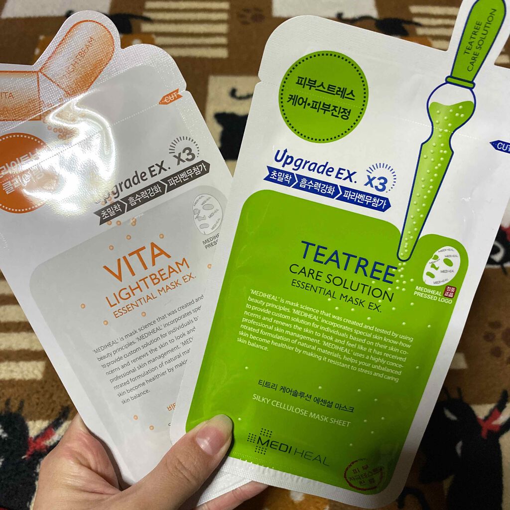 Medihealのシートマスク・パック ティーツリーケアソリューションアンプルマスクjex他、2商品を使った口コミ 前にも投稿したけど