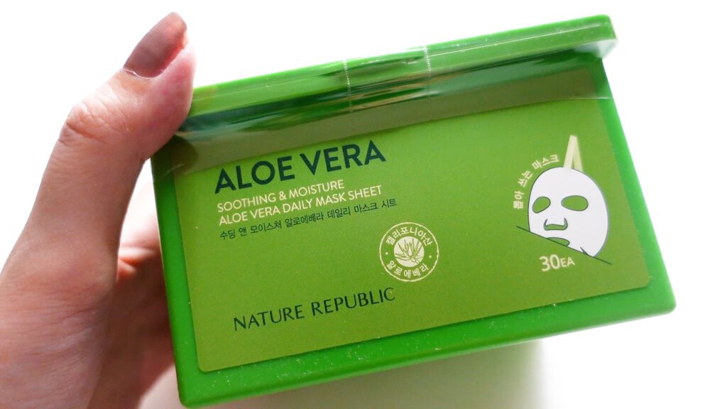 マイルド&モイスチャーアロエデイリーシートマスク|ネイチャーリパブリックの口コミ 🌱アロエベラデイリーシートマスク By うさくまちゃん