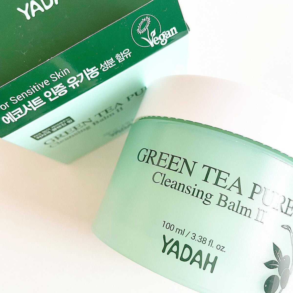 グリーンティーピュアクレンジングバーム2|yadahの口コミ 敏感肌におすすめのクレンジングバーム!yadah 】green Tea