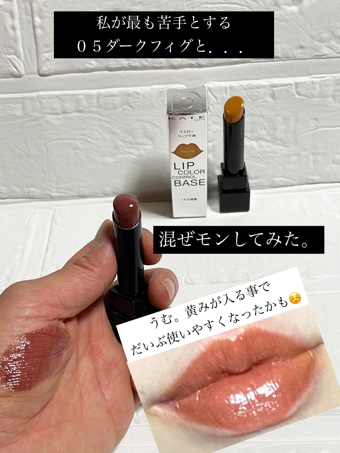 リップカラーコントロールベース |kateの口コミ イエベにおすすめのリップクリーム! 【お得に捕獲出来た🉐🐆💨リプモンの下地】 By 🐈