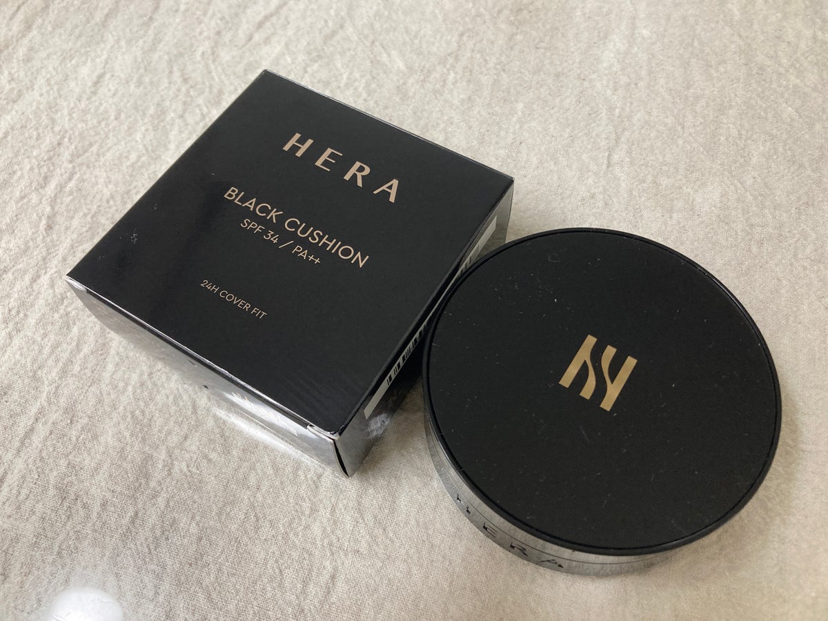ブラッククッション 21n1|heraの口コミ「混合肌におすすめのクッションファンデーション!【使った商品】heraブラッククッション21n1