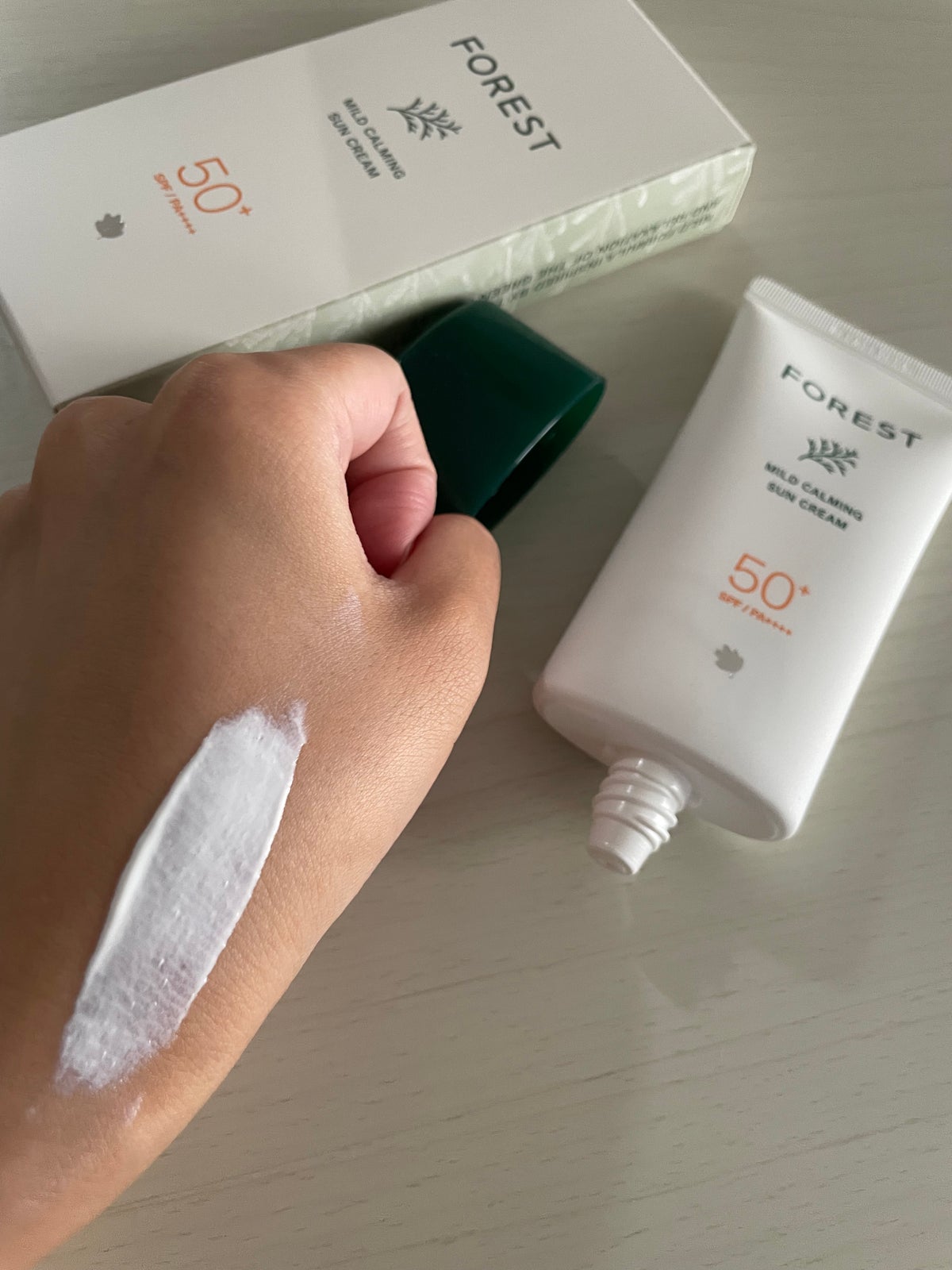 フォレスト マイルドカーミングサンクリーム|green Fingerの口コミ 敏感肌におすすめの日焼け止め・uvケア!【使った商品