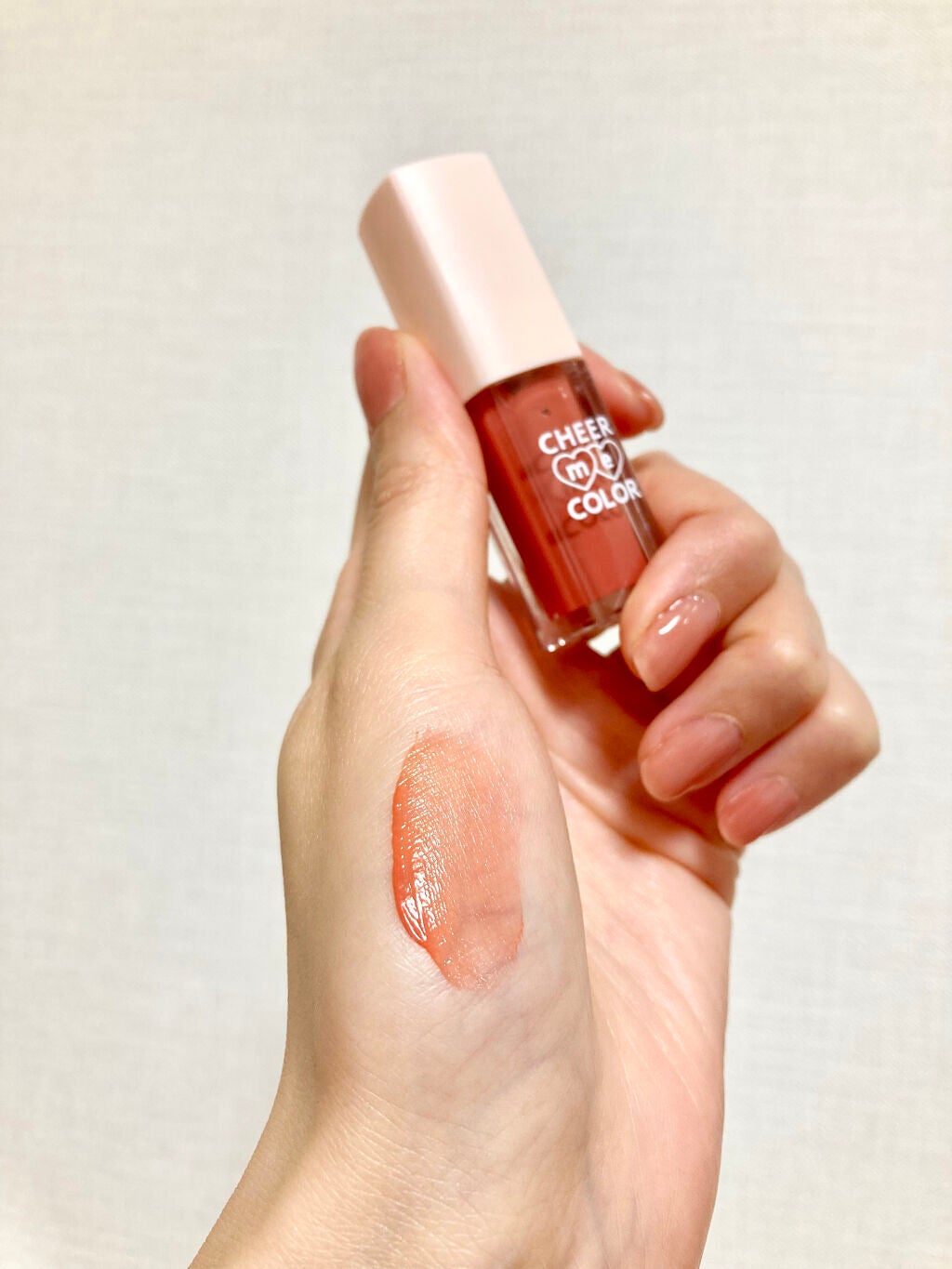 Cheer Me Color リップティント|セリアの口コミ 超優秀!100均で買えるおすすめ口紅!イエベ🌸🍁向きの黄みピンクが 100円