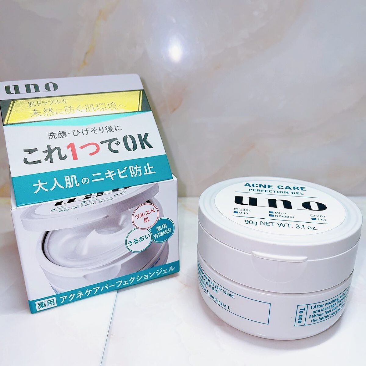 アクネケア パーフェクションジェル|unoの口コミ「38新発売! 1品で大人肌のニキビ防止ができるオールインワンジェルクリーム 」 By