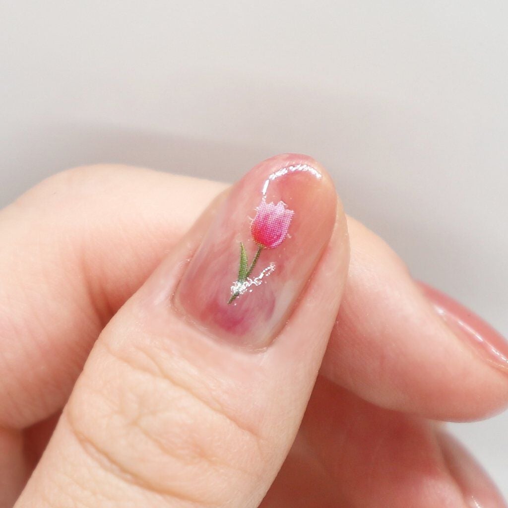 The Polish・dearaのマニキュアを使った口コミ Spring Nail 💐 By 𝑚𝑒𝑟𝑐𝑒 Lips