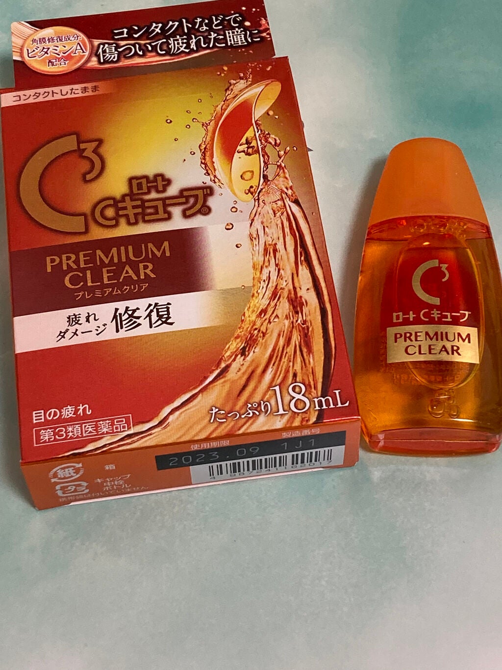 ロートcキューブ プレミアムクリア医薬品|ロート製薬の口コミ ロート製薬 ロートcキューブ プレミアムクリア By ミミ普通肌20
