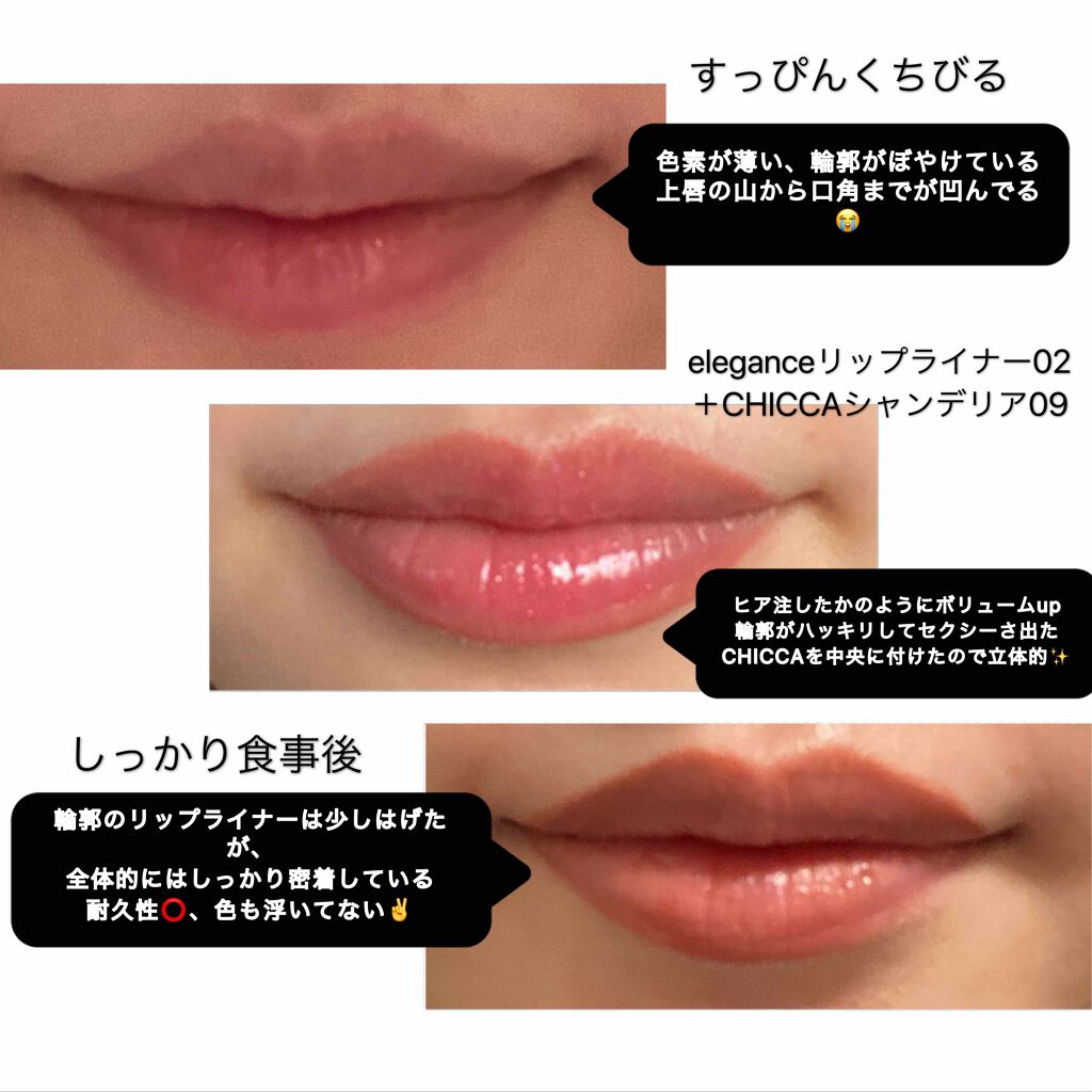 ラスティング ジェルリップライナー|eléganceの口コミ 意外にも誰も投稿してない商品だった😳 By チョコ ️乾燥肌 Lips