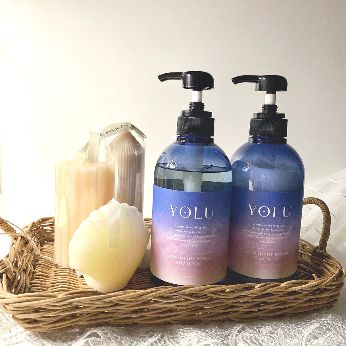 カームナイトリペアシャンプー/トリートメント|yoluの口コミ 【yolu】「カームナイトリペア シャンプーandトリートメント」 By
