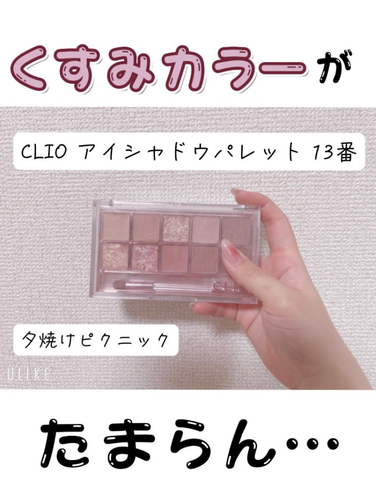 プロ アイ パレット|clioの口コミ ブルベにおすすめのパウダーアイシャドウ!clioプロ アイ パレット13picnic By The