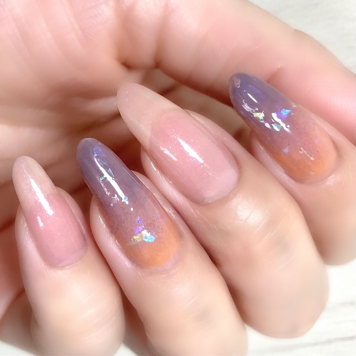 パラドゥのマニキュア ネイルファンデーション&ミニネイルを使った口コミ パラドゥ新色で朝焼けグラデ By ちゃんみ🐈普通肌 Lips