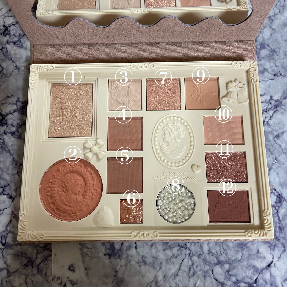 女王のカメオマルチパレット |colorroseの口コミ パケが可愛すぎるマルチパレット♡ By Riri ⃘𖤣𖥧゚混合肌20代