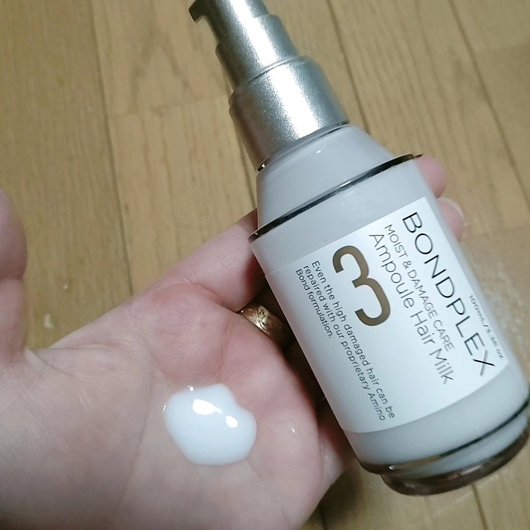 モイスト&ダメージケア アンプルミルク|ボンドプレックスの効果に関する口コミ ☑モイスト&ダメージケア アンプルヘアミルク By さなえ♥