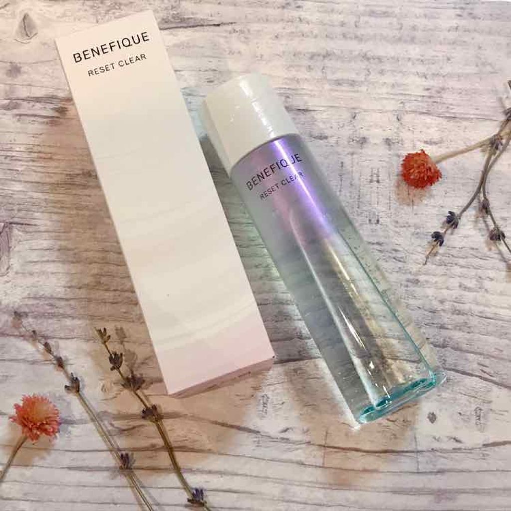リセットクリア|benefiqueの口コミ 乾燥肌におすすめの化粧水! 拭き取り化粧液「ベネフィーク リセットクリア」を使っています