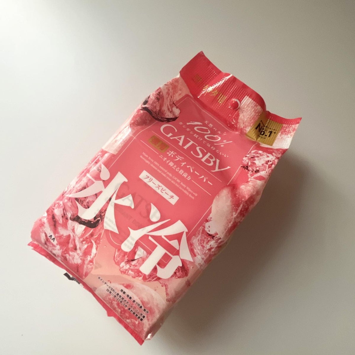 アイスデオドラント ボディペーパー フリーズピーチ <徳用タイプ> 医薬部外品|ギャツビーの辛口レビュー 氷冷 🧊 Gatsby