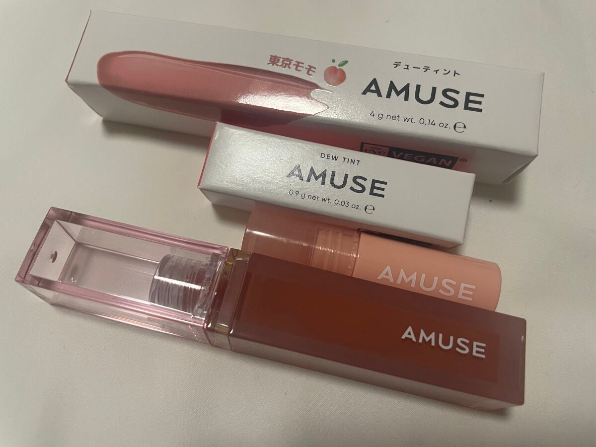 【限定色レビュー】デューティント|amuseの口コミ イエベ春におすすめの口紅!【使った商品】 Amuse デューティント 東京モモ日本