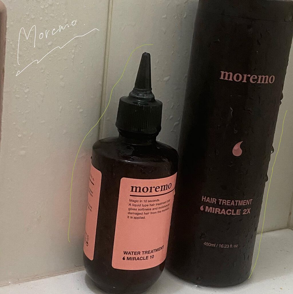 Moremoのヘアケア・スタイリング ウォータートリートメントミラクル10他、3商品を使った口コミ ︎乾燥毛 のホームケア By