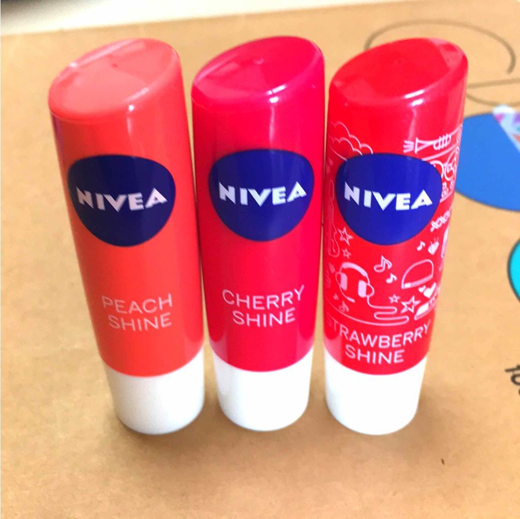 ニベア リップケアシャインシリーズ韓国限定|nivea海外の口コミ やっと届いたニベアのリップです By ももたす混合肌20代