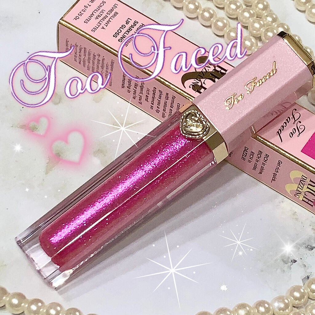 リッチ&ダズリン ハイシャイン スパークリング リップグロス ハッスリン|too Facedの口コミ「可愛すぎやしませんか⁈💕