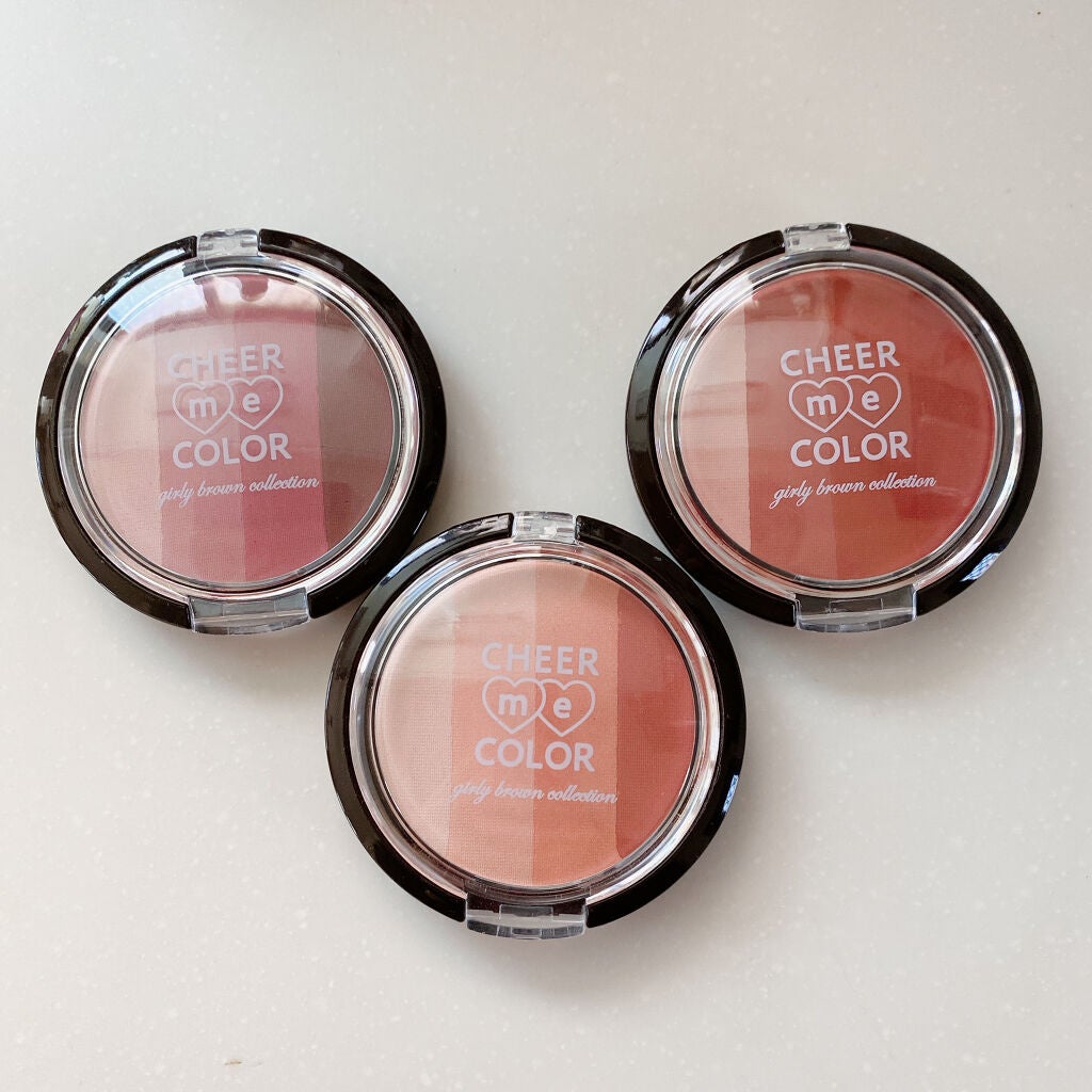Cheer Me Color パウダーチーク|セリアの口コミ「超優秀!100均で買えるおすすめパウダーチーク!セリア Cheer Me