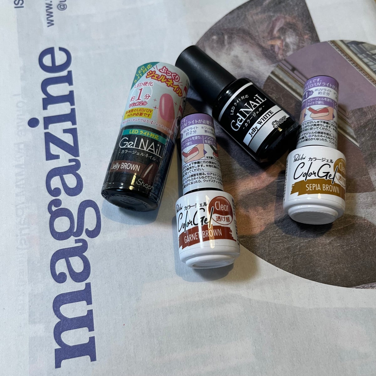 セリア・キャンドゥのマニキュアを使った口コミ 秋冬にぴったり🧶初心者でも雰囲気で出来ちゃう3色だけ超簡単べっ甲風ネイル🍂 By Mai