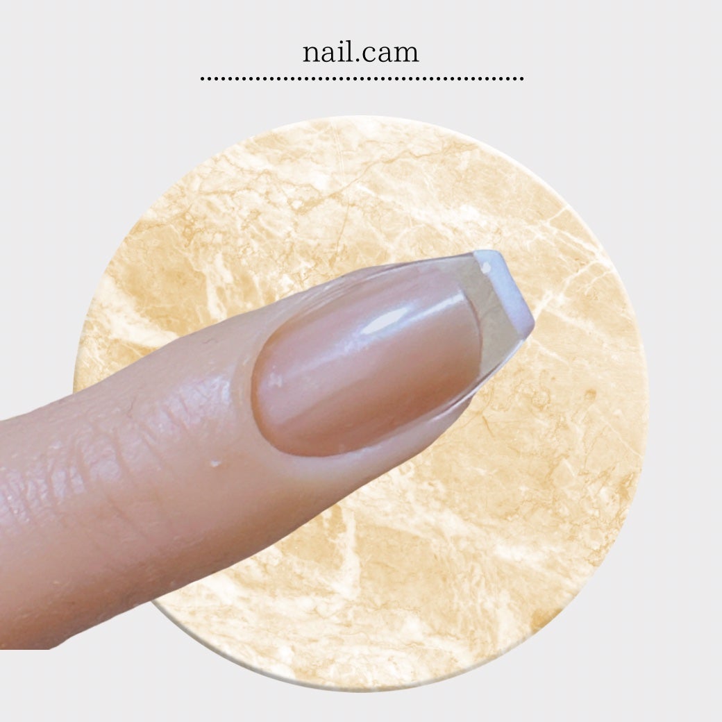 セリア・daisoのネイル・ネイルケアを使った口コミ 浅めのフレンチネイル💅 スタンピンクネイルで押し込むだけ♡ By Nailctip