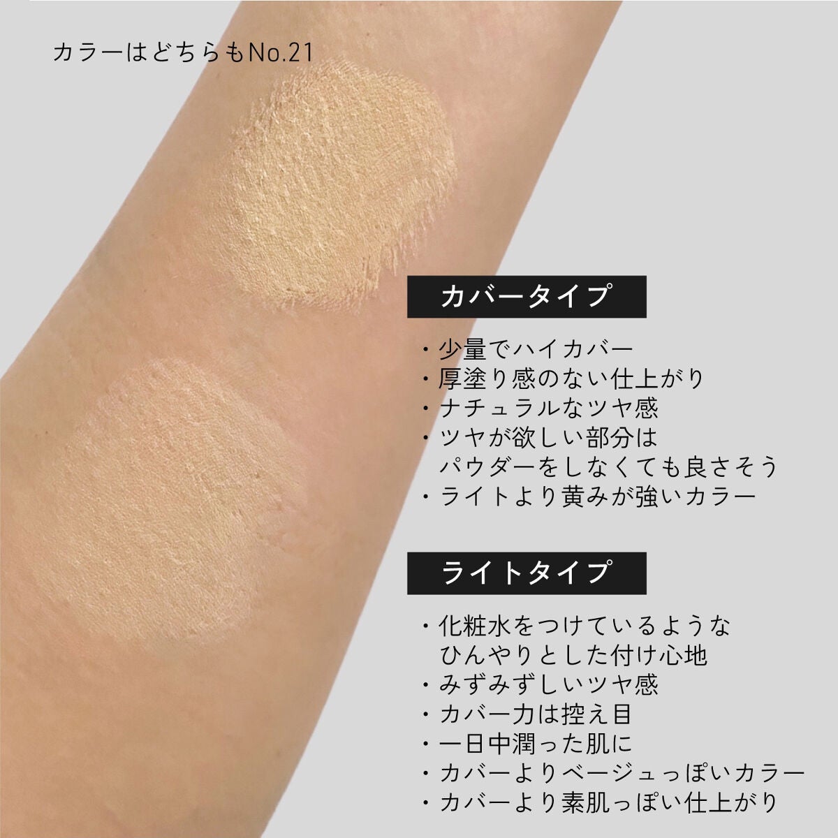 Misshaのクッションファンデーション グロウ クッション ライト <ライトタイプ>他、1商品を使った口コミ ミシャ グロウ クッション